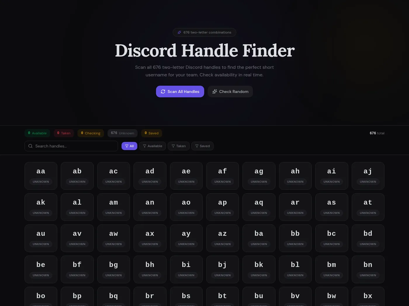 Discord Handle Finder