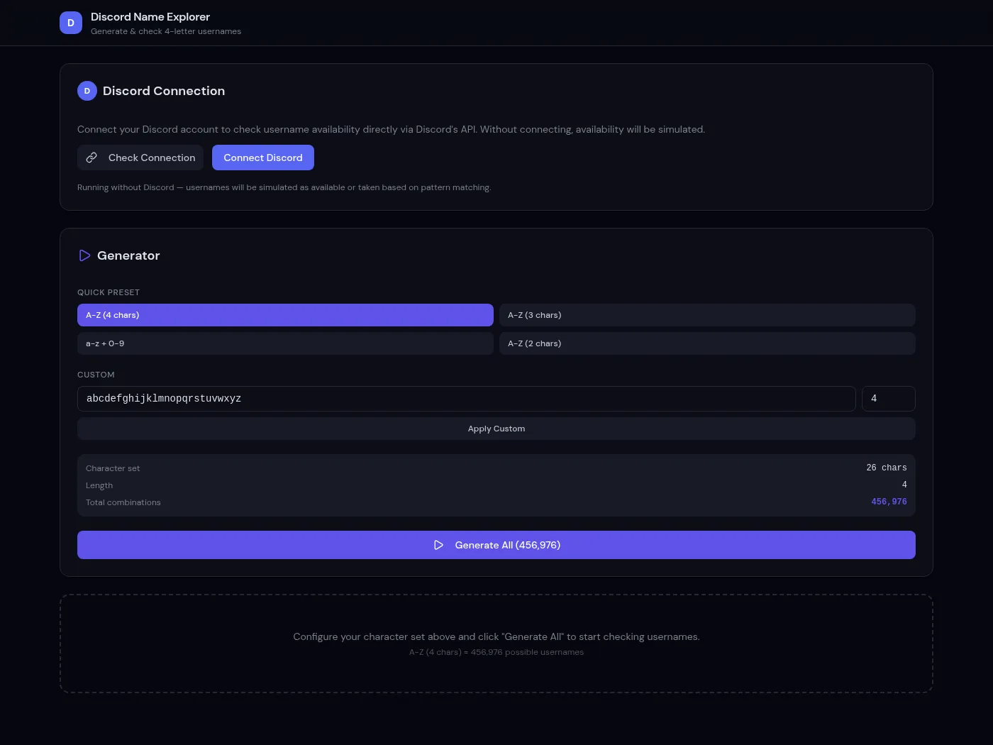 Discord Name Explorer