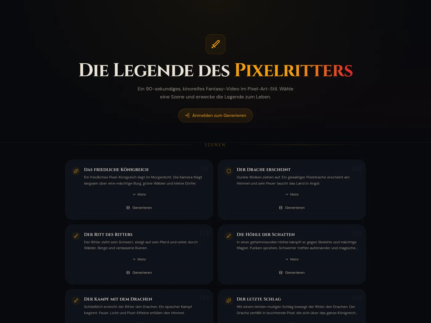 Pixelritter Legende Video