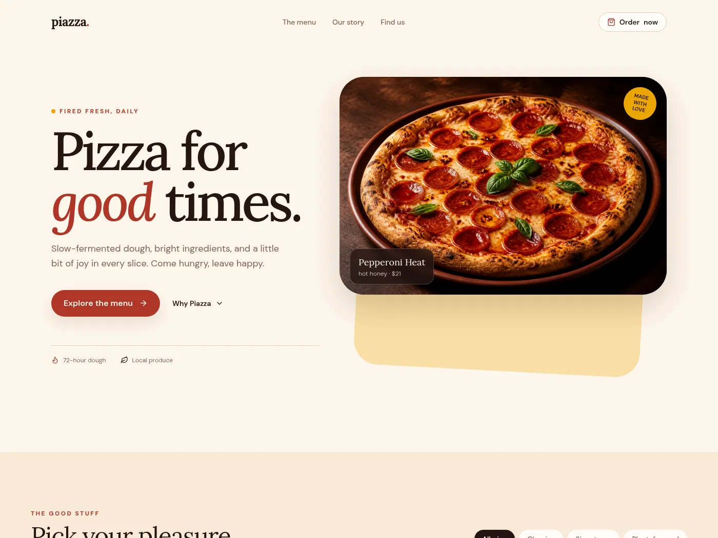 3D Pizza Shop Experience