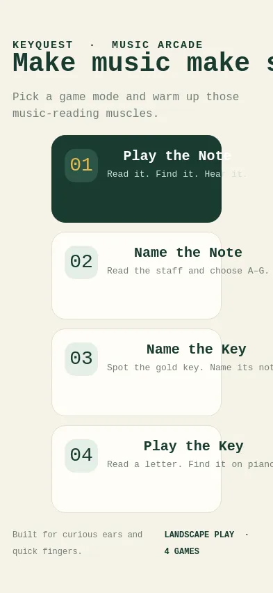 Noteworthy iPad Game