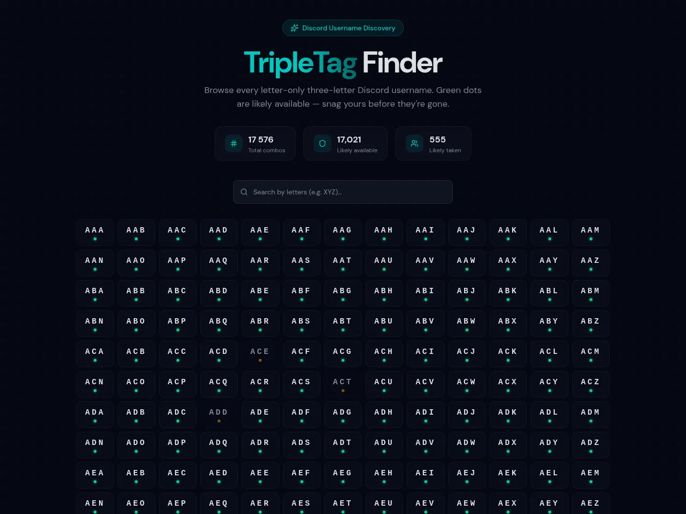 TripleTag Discord Finder