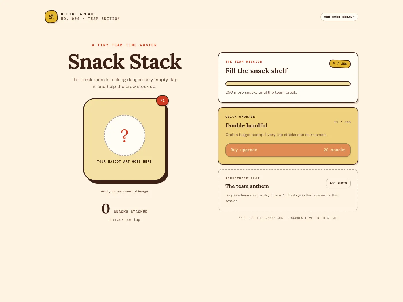 Handcoded Clicker Game