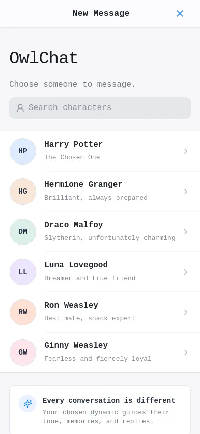 OwlChat Messages