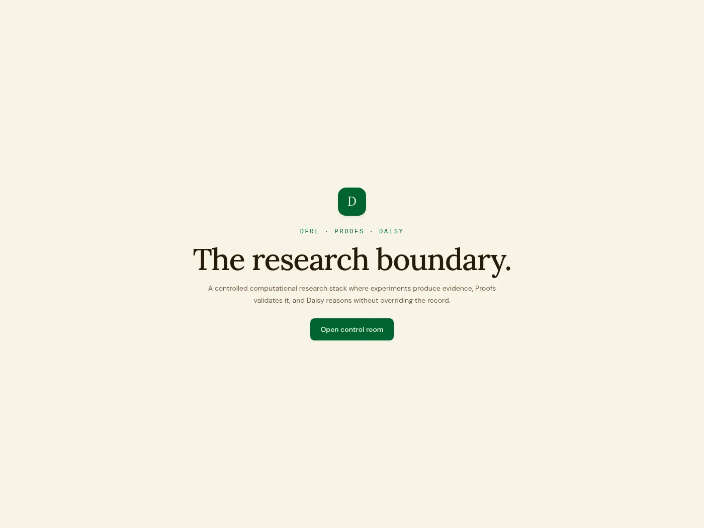 Daisy Research Verification Stack
