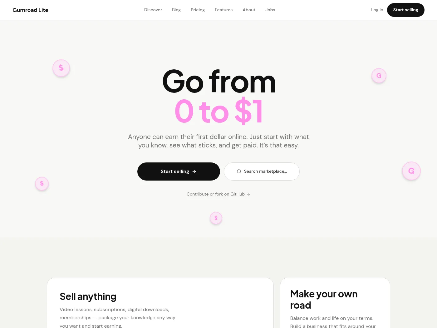 Gumroad Clone Lite