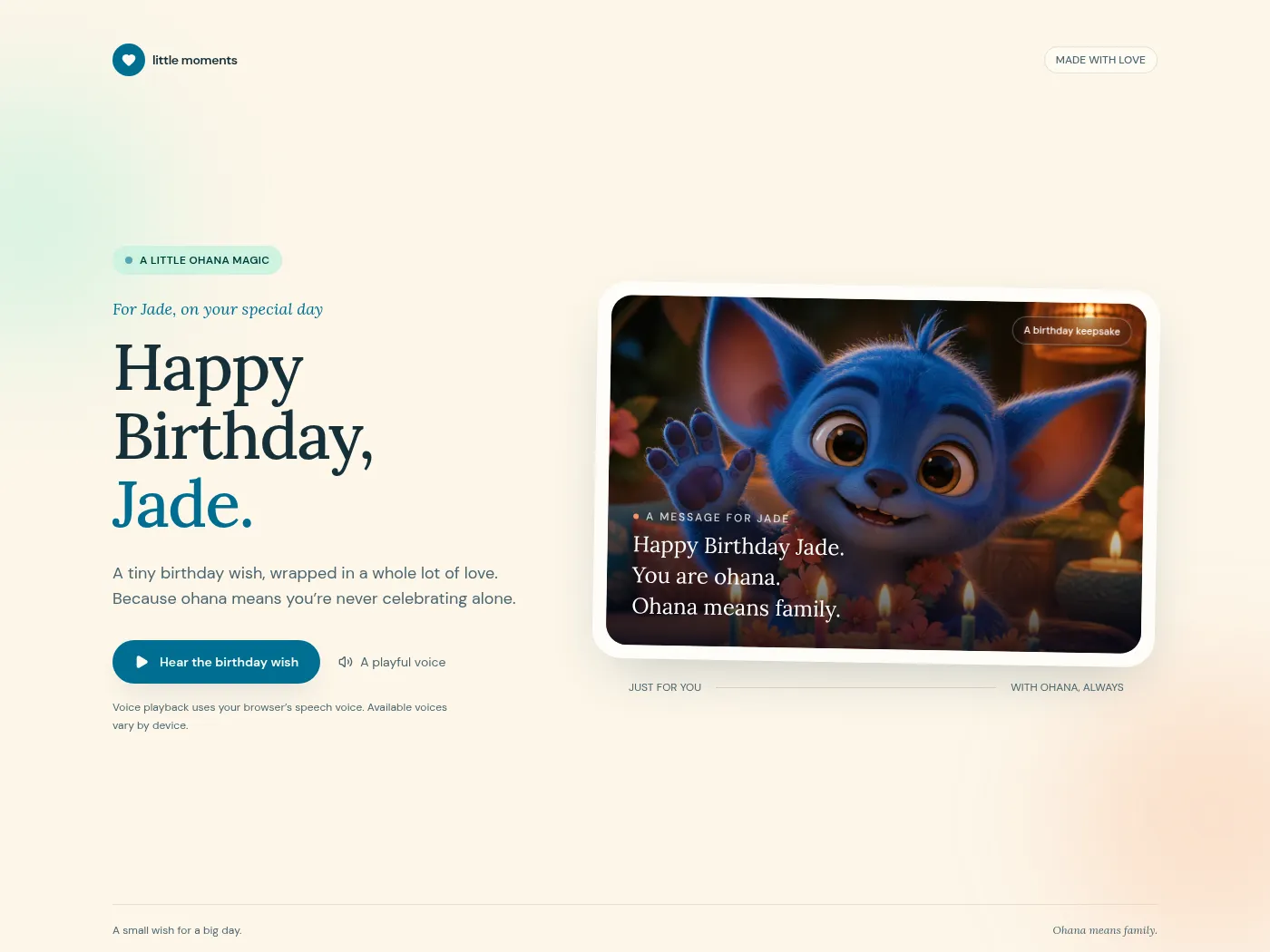 Stitch Birthday Video