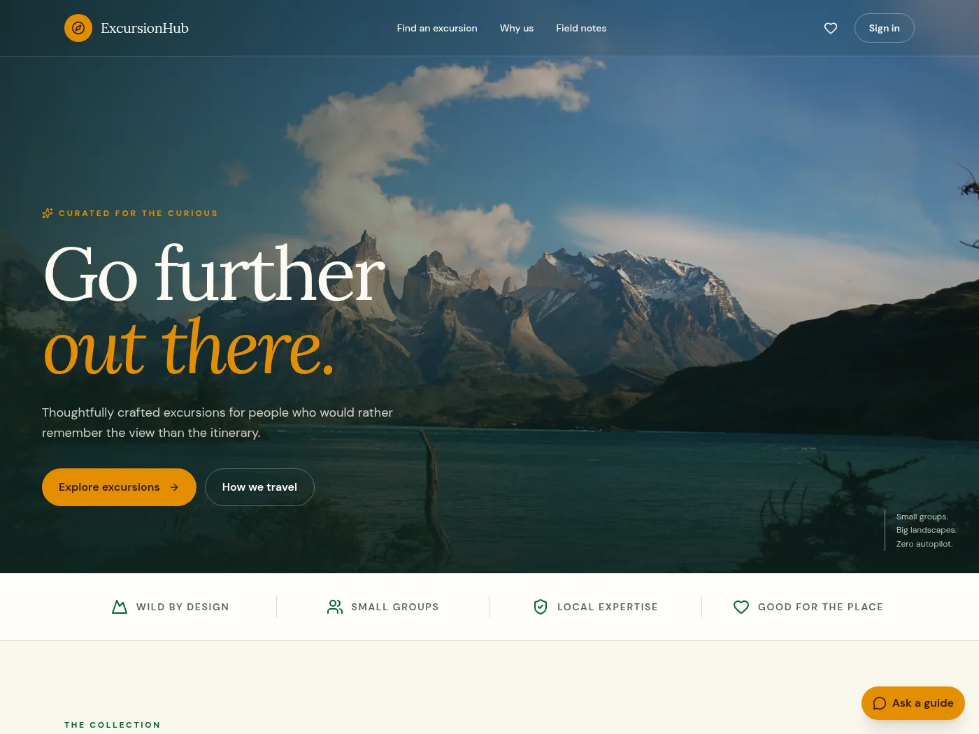 ExcursionHub Booking Portal