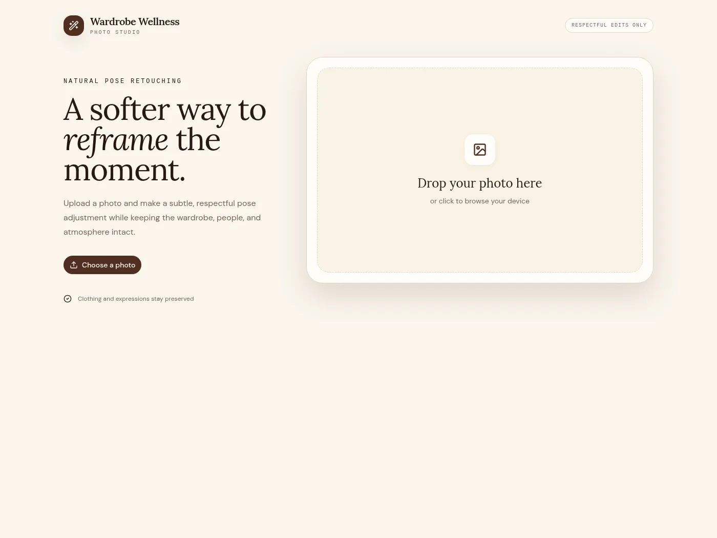 Wardrobe Wellness App
