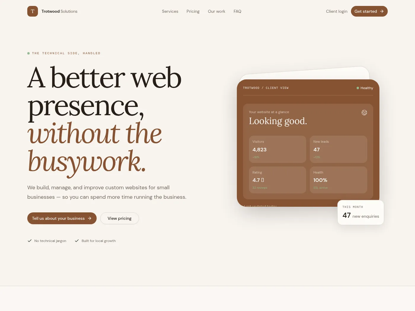 Trotwood Web Platform