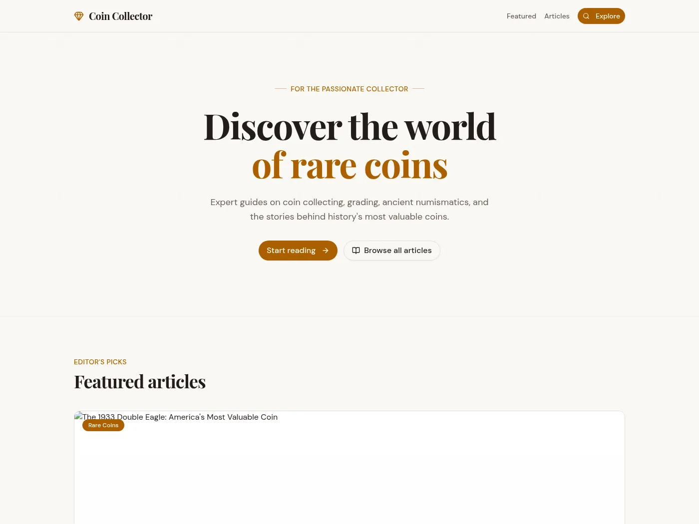 Coin Collector Blog