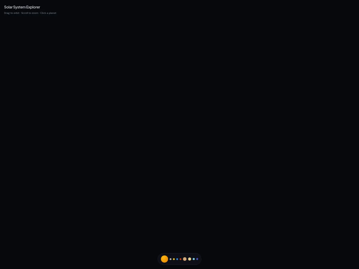 Solar System Explorer