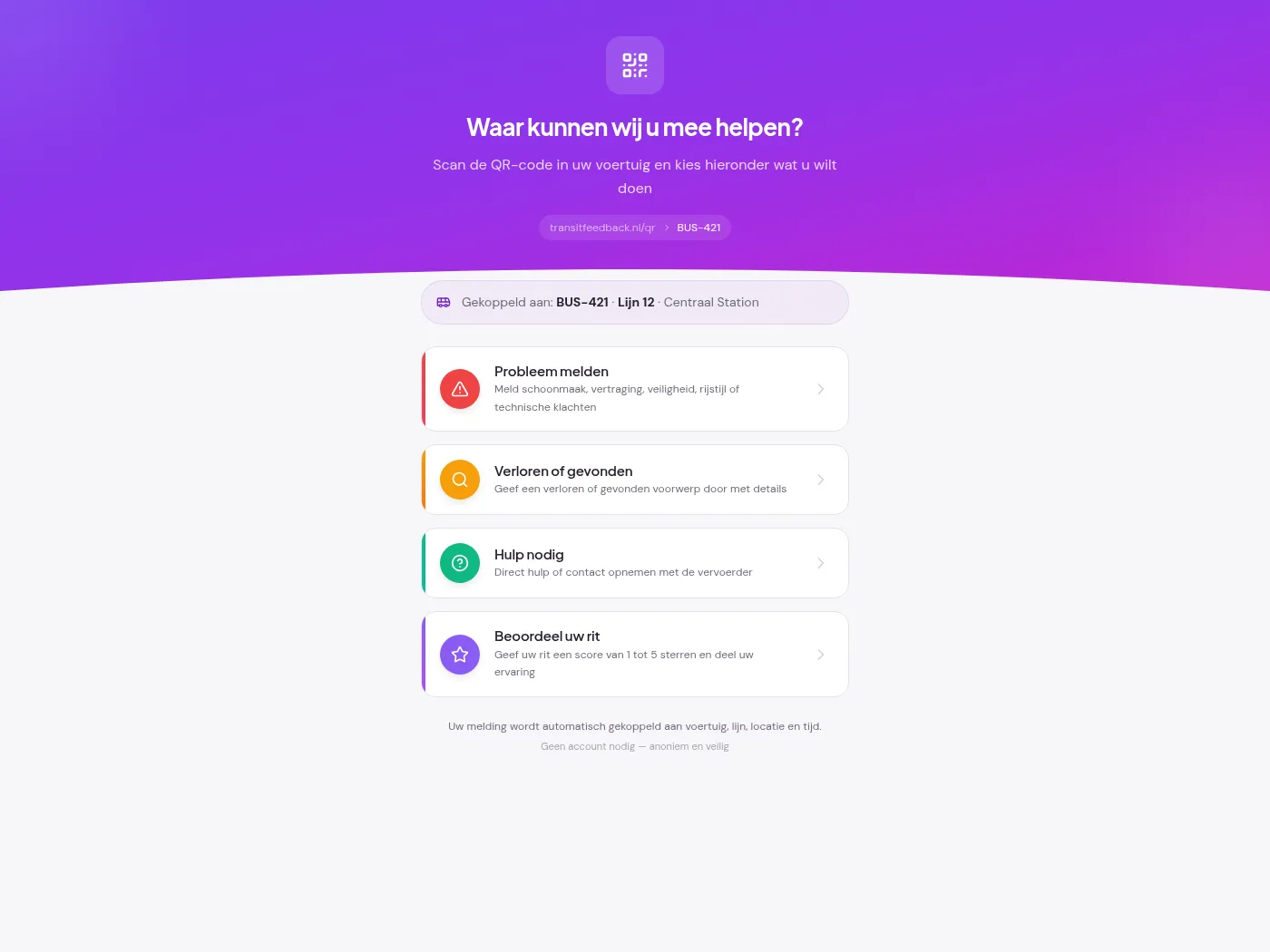TransitFeedback Prototyper