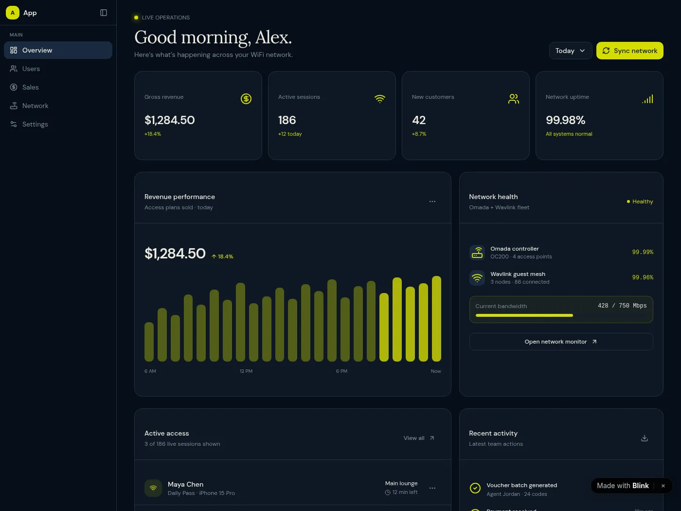 WiFi Billing Hub