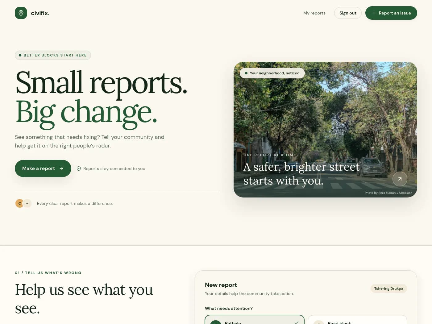 CiviFix Reporter