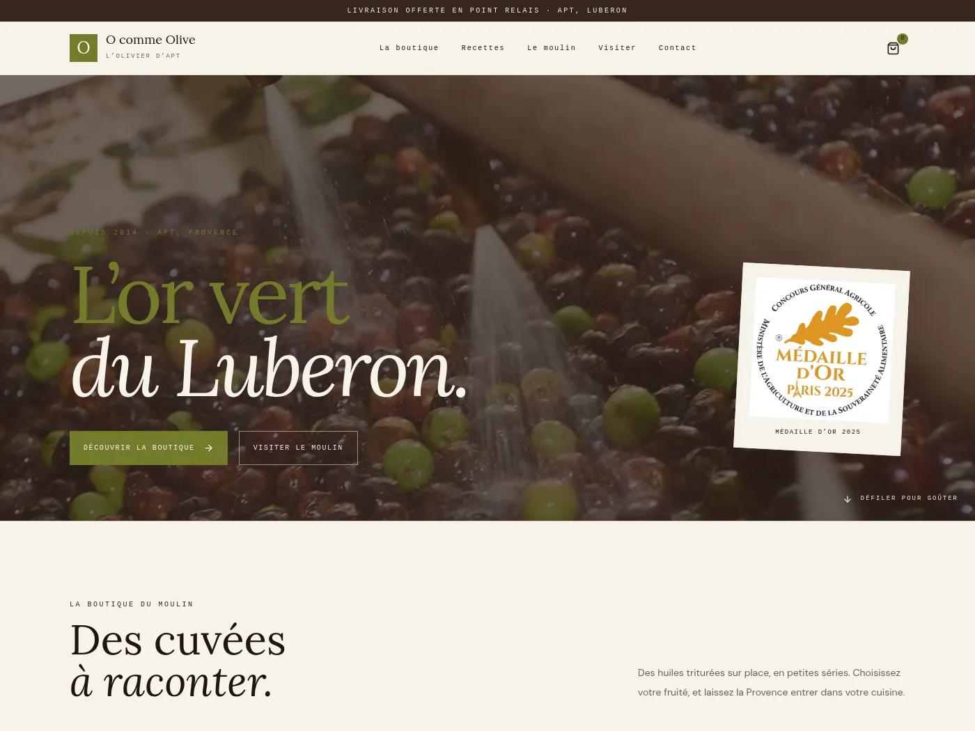 O Comme Olive