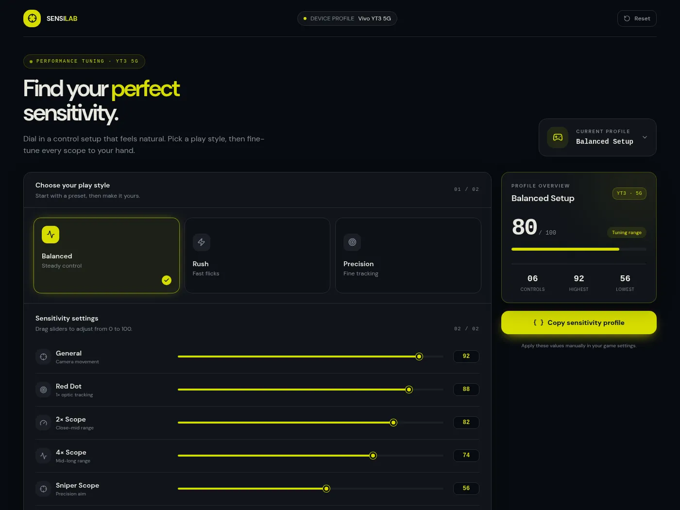 Vivo YT3 5G Sensi Tool