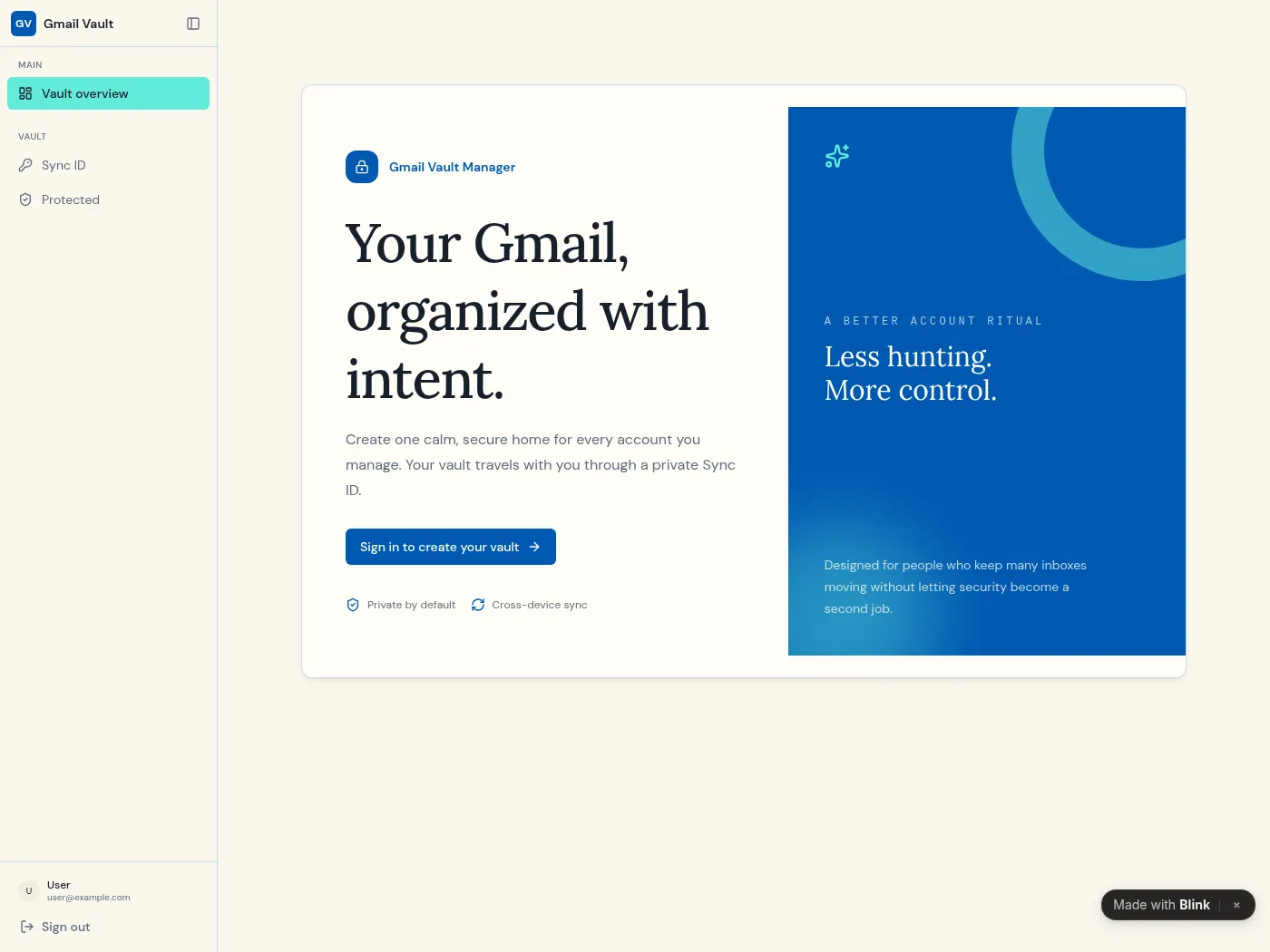 Gmail Vault Manager