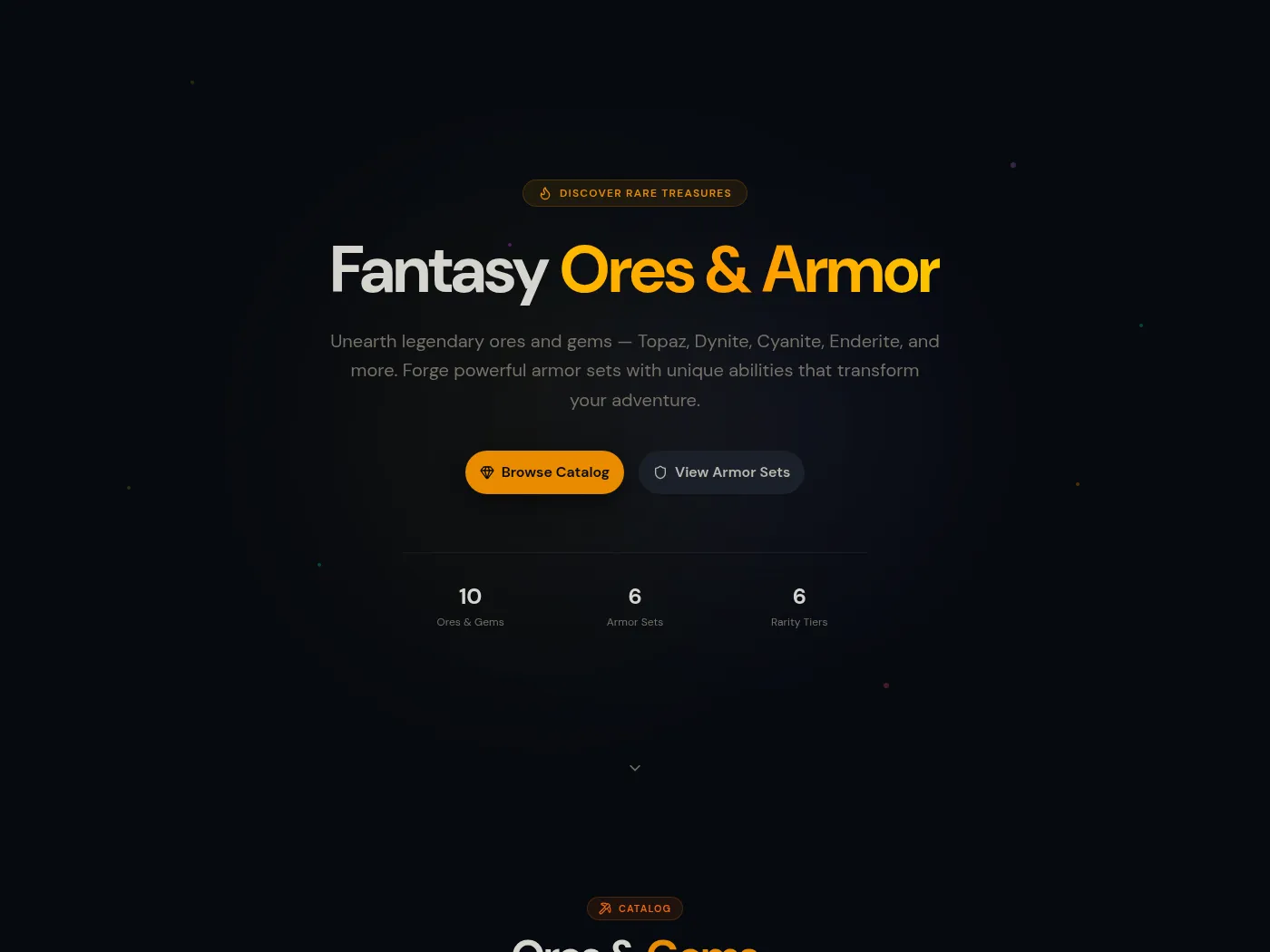 Fantasy Ores & Armor