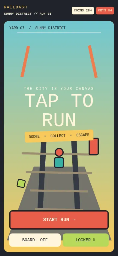 RailDash 3D Runner