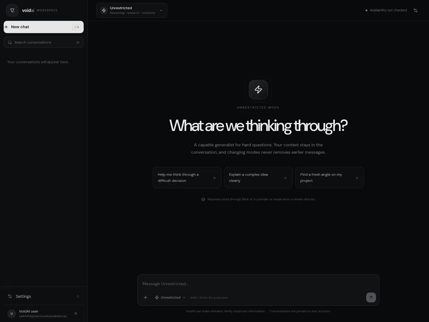 VoidAI Premium AI Platform