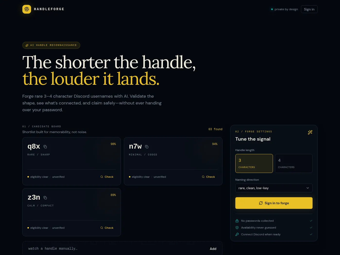 AI Discord Handle Finder