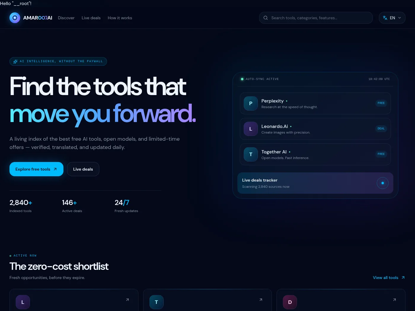 AMAR007AI Discovery Platform