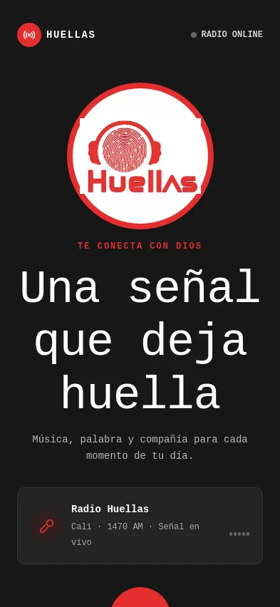 Huellas Radio App