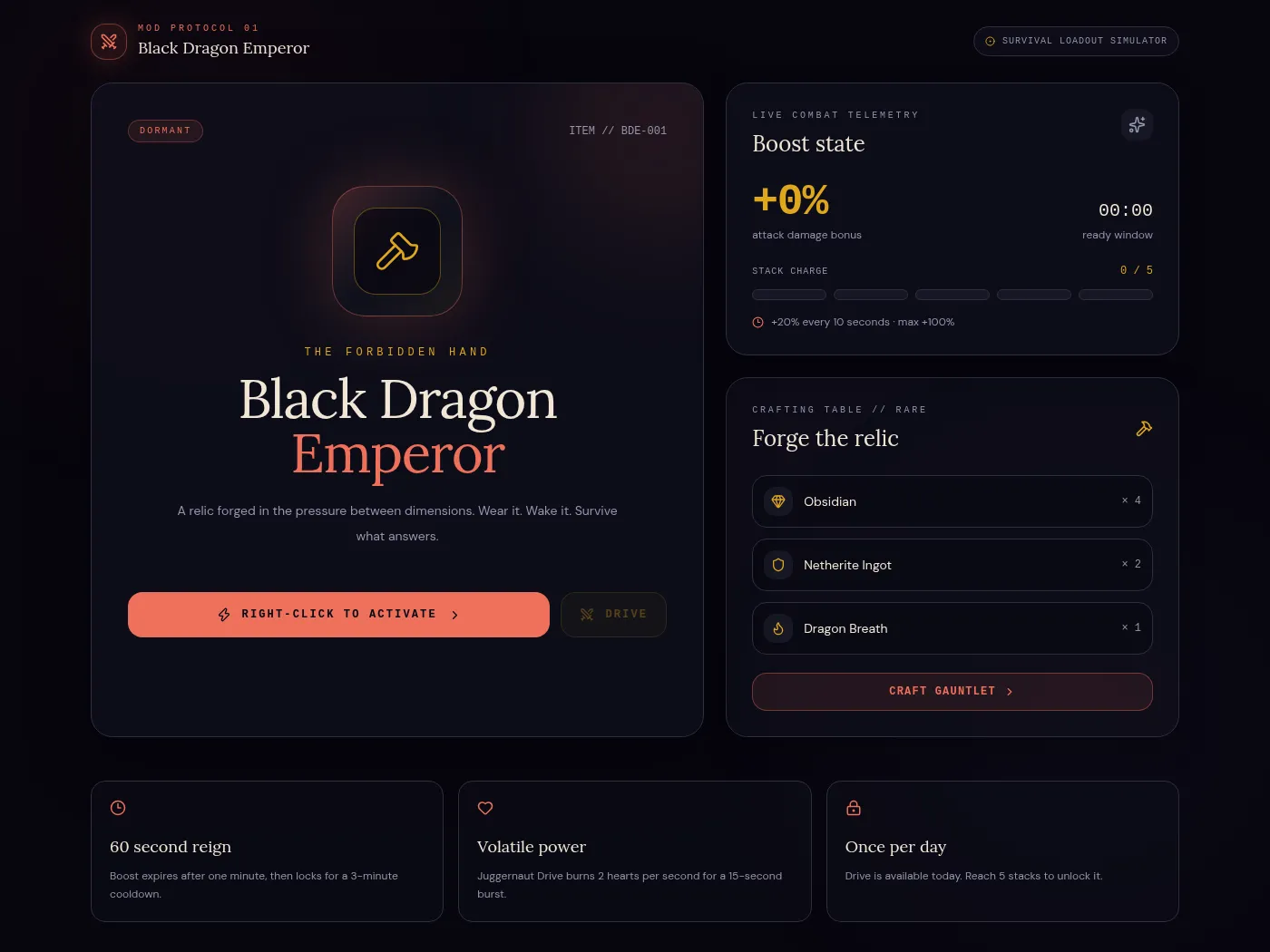 Black Dragon Emperor Mod