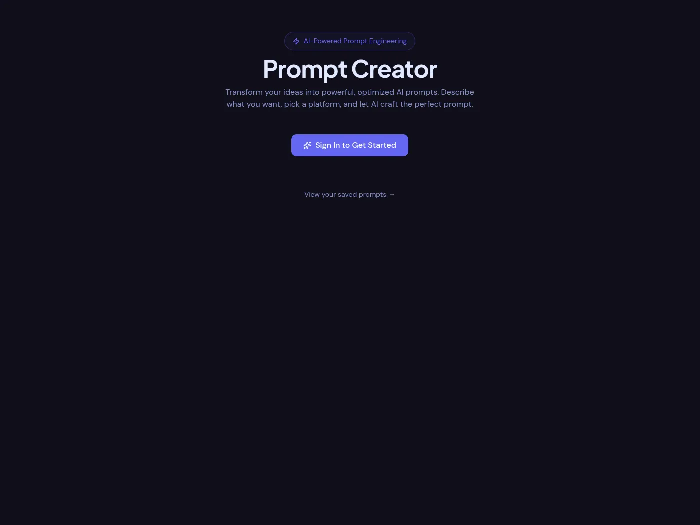 Prompt Creator Web
