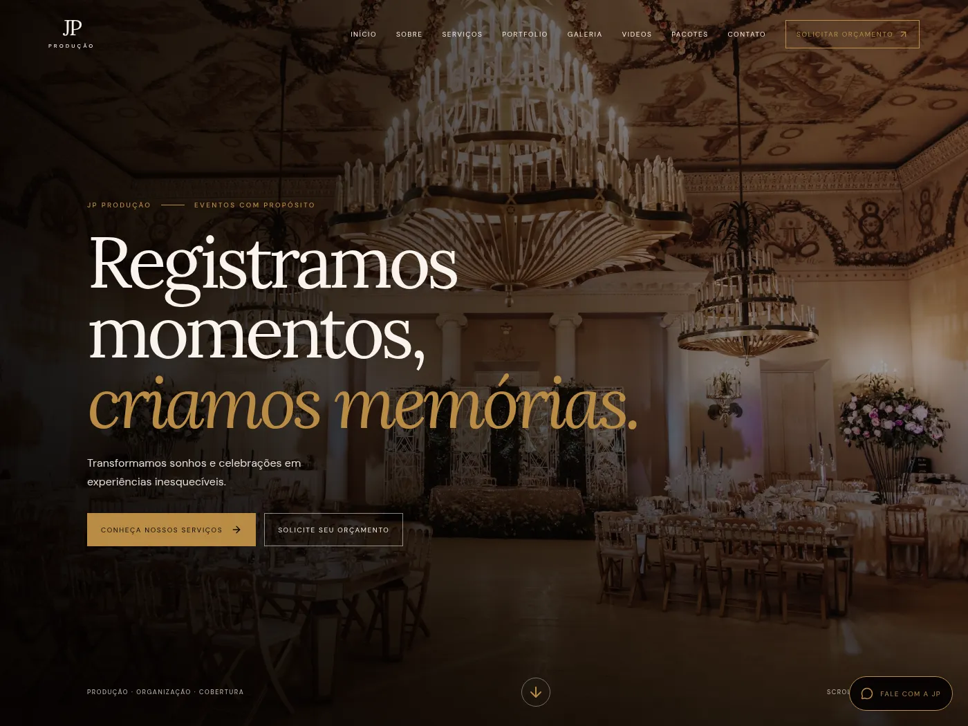 JP Produção Eventos Site