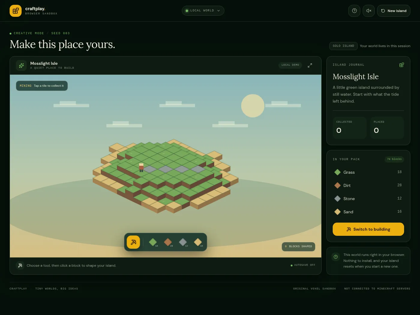 CraftPlay Web Client