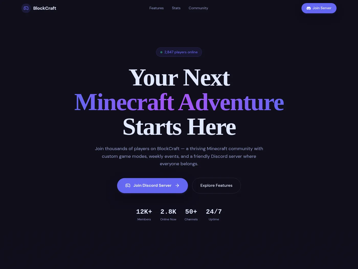 Discord Server Promo Site