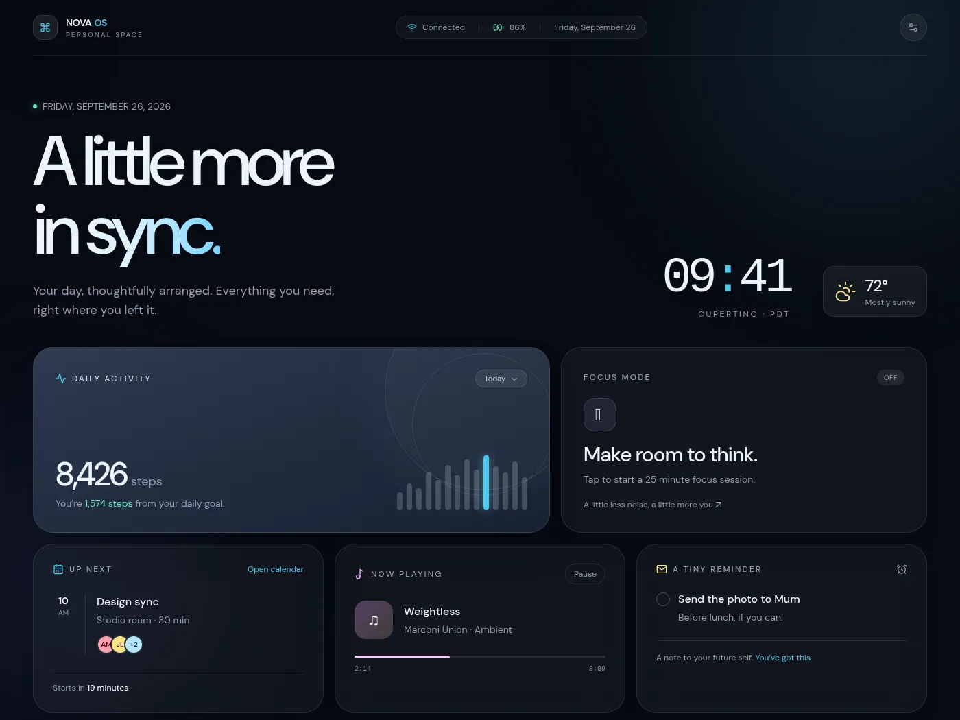 iOS 27 Dashboard