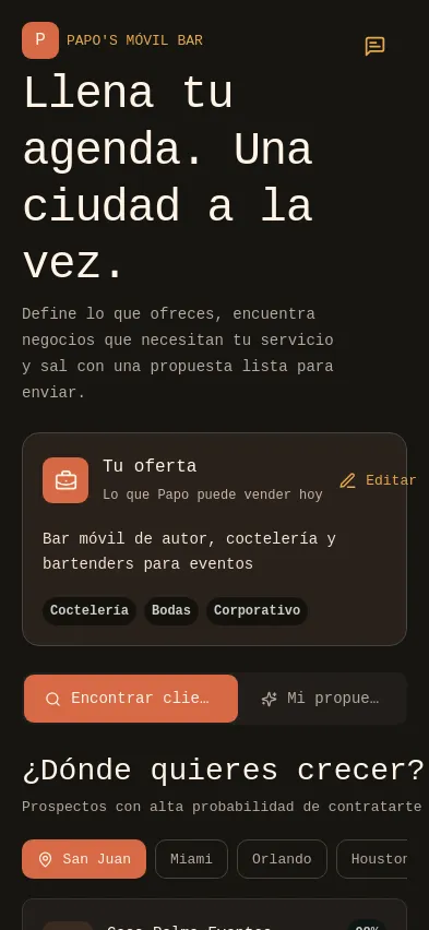 Papo's Móvil Bar App