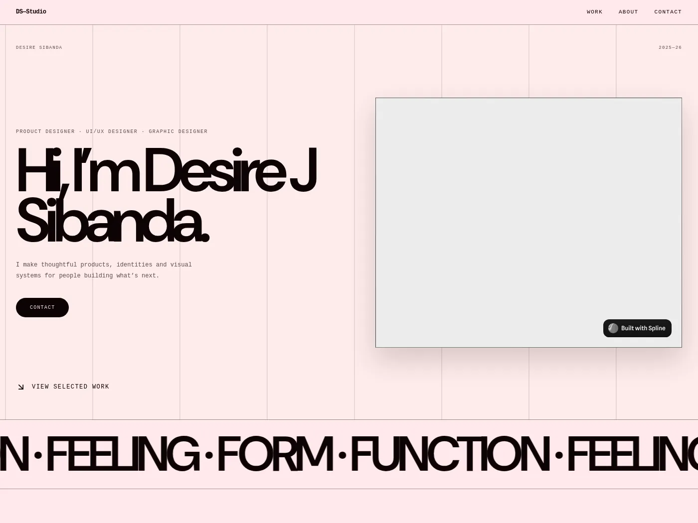 Desire Sibanda Portfolio