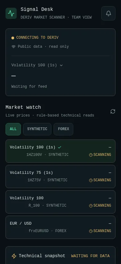 AI Signal Scanner Mobile