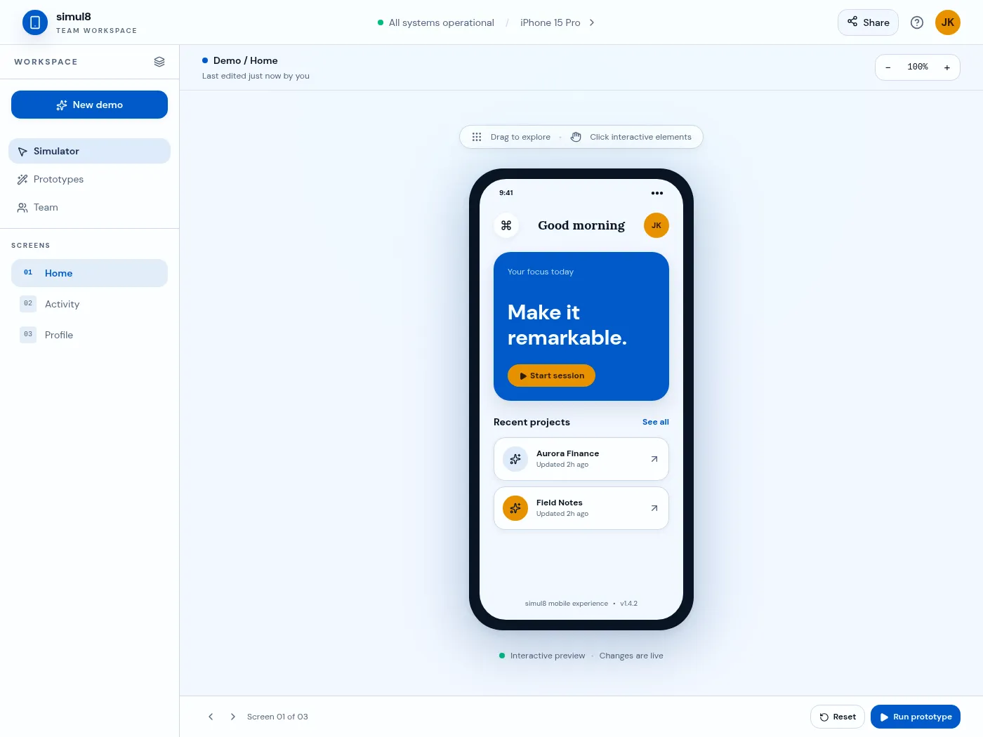 iOS Simulator Web