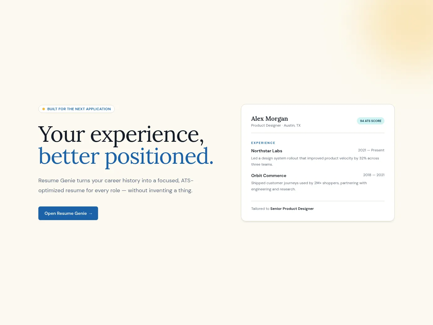 Resume Genie AI
