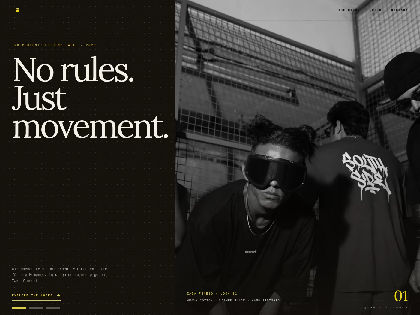 Zaza Penero Brand Site