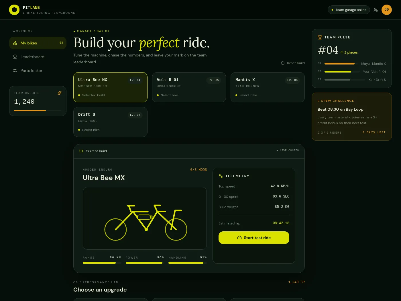 E-Bike Tuning Playground