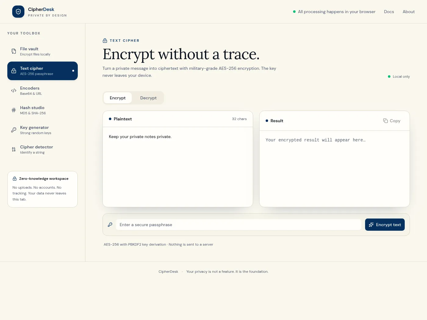 Crypto Toolbox Web