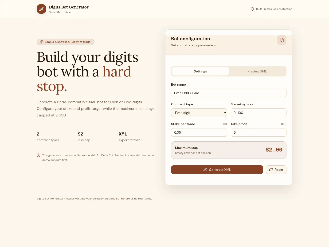 Digits Bot Generator