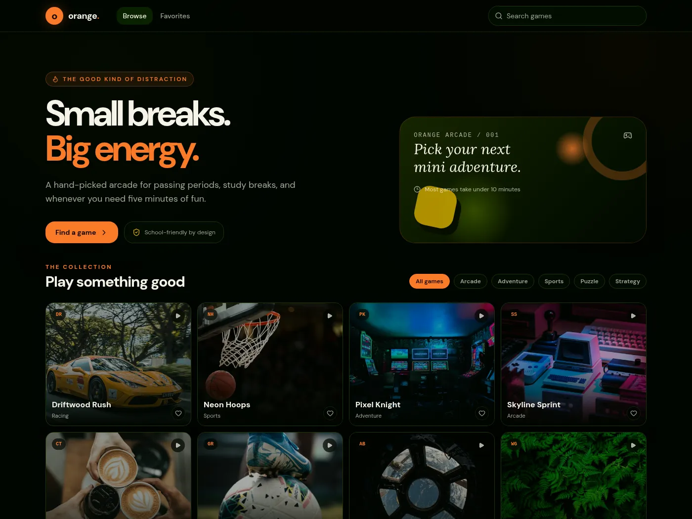 Orange Unblocked Games