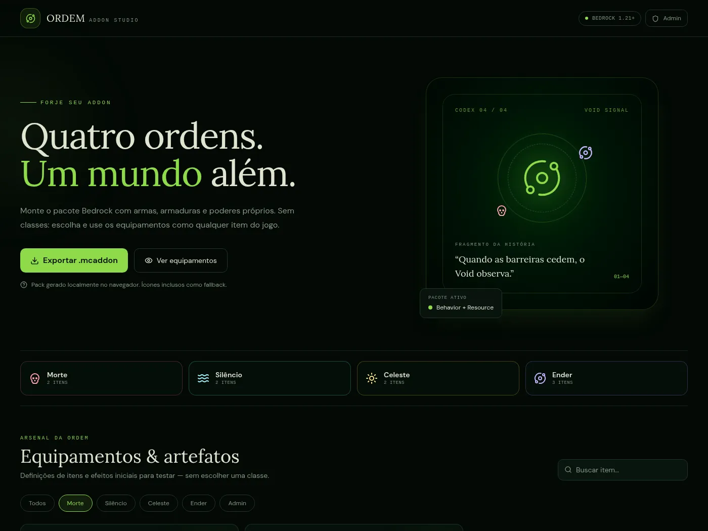 Ordem Minecraft Addon