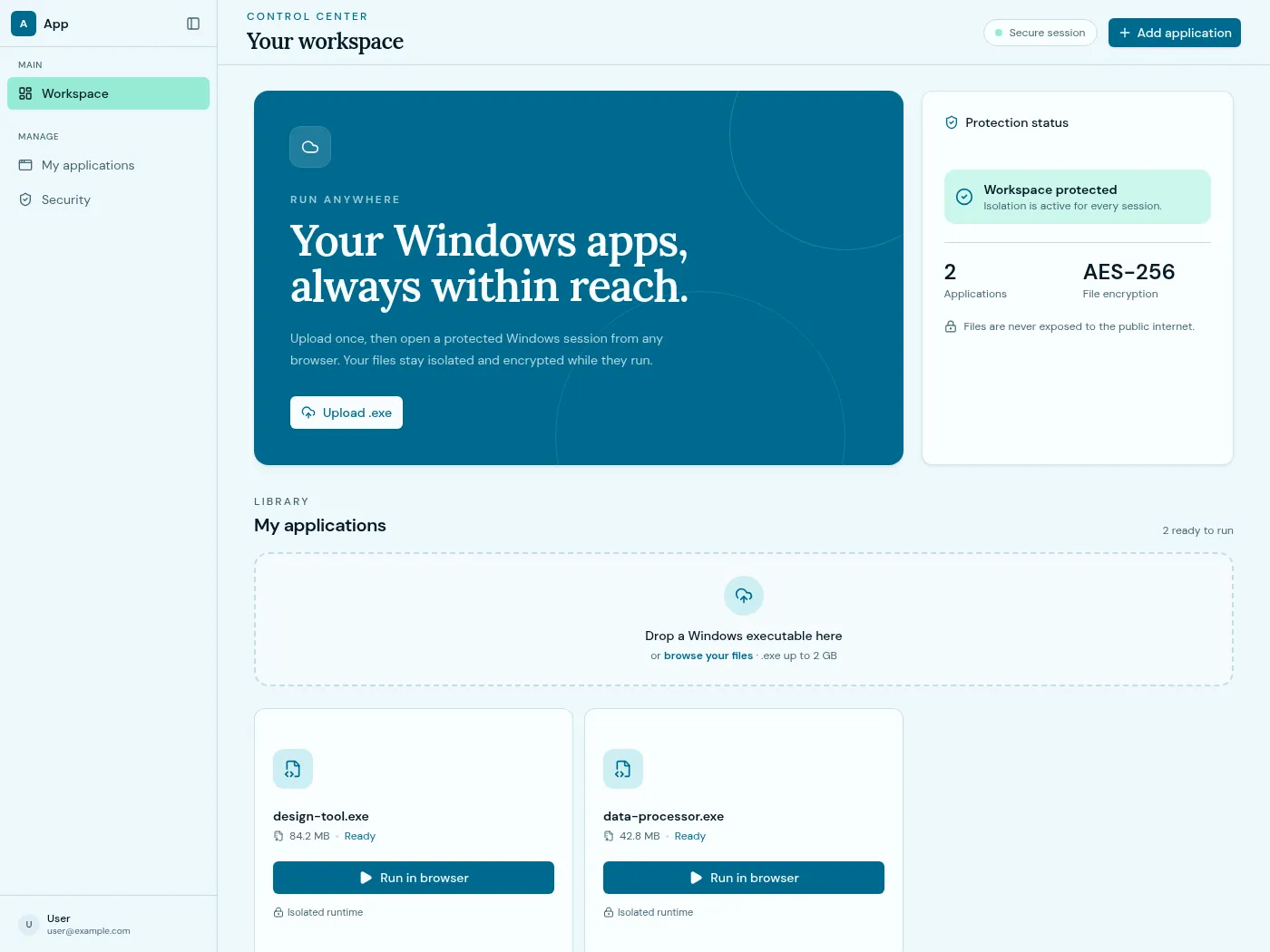 RemoteExe Cloud Service