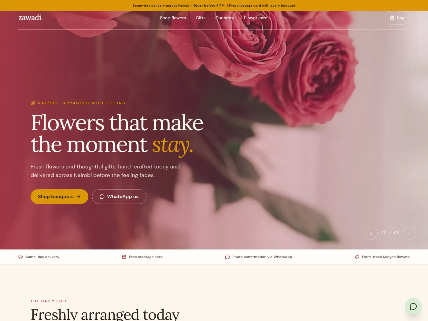 Zawadi Premium E-Commerce Site