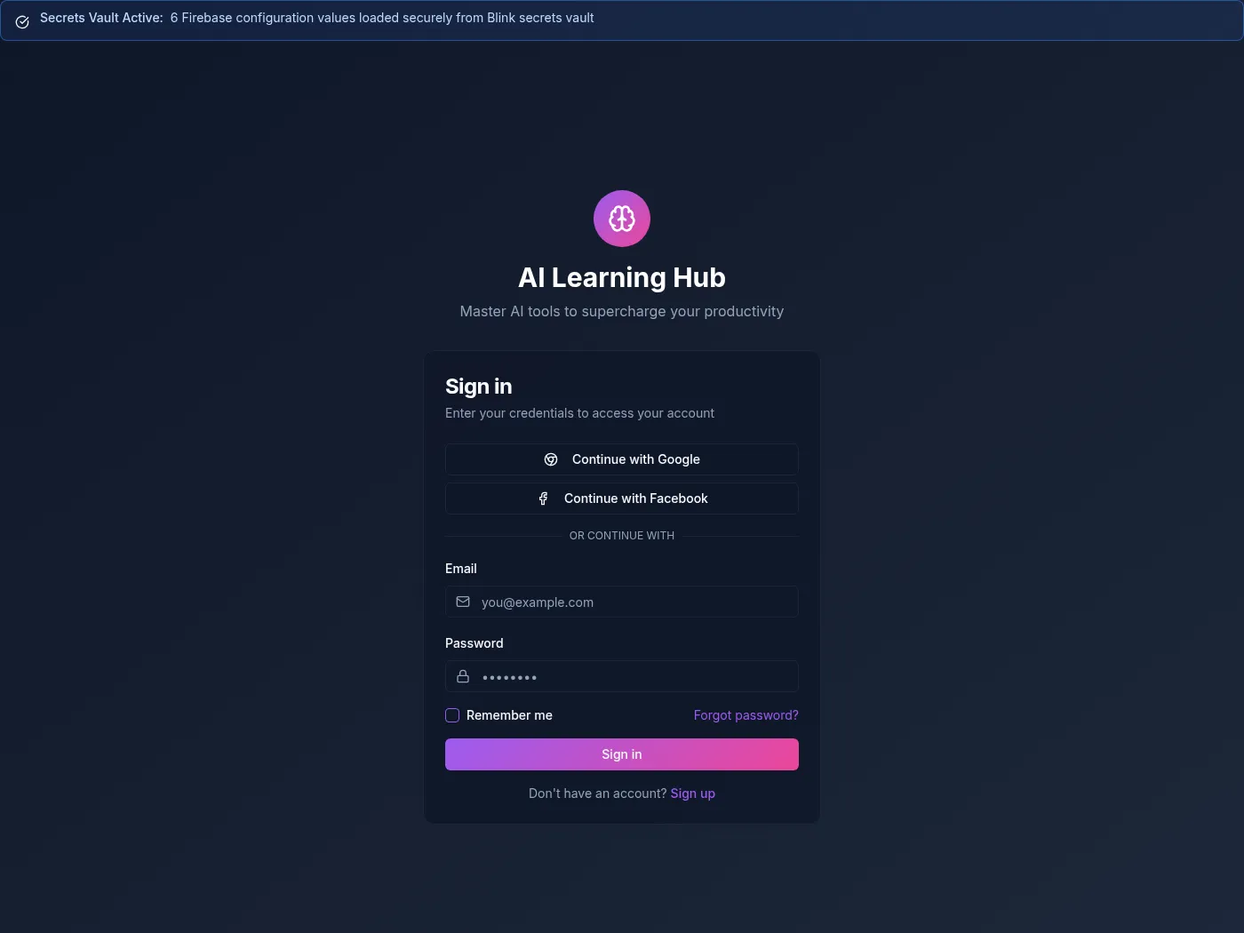 AI Learning Hub – Professional AI Learning Platform with Authentication & Subscription Payments