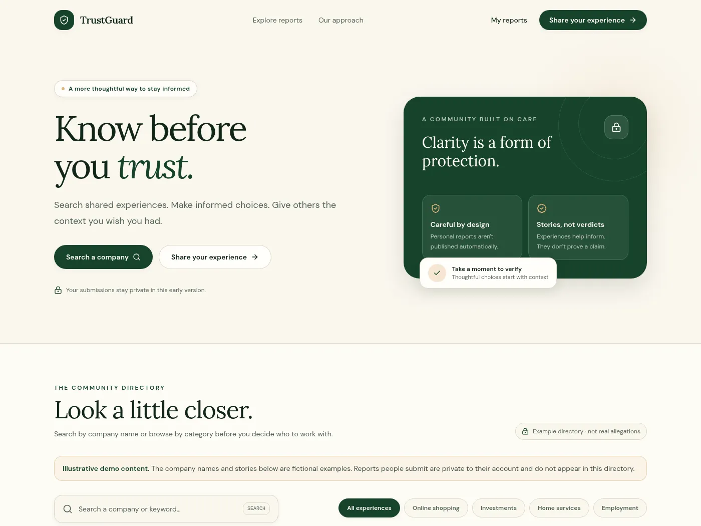 TrustGuard Community Hub