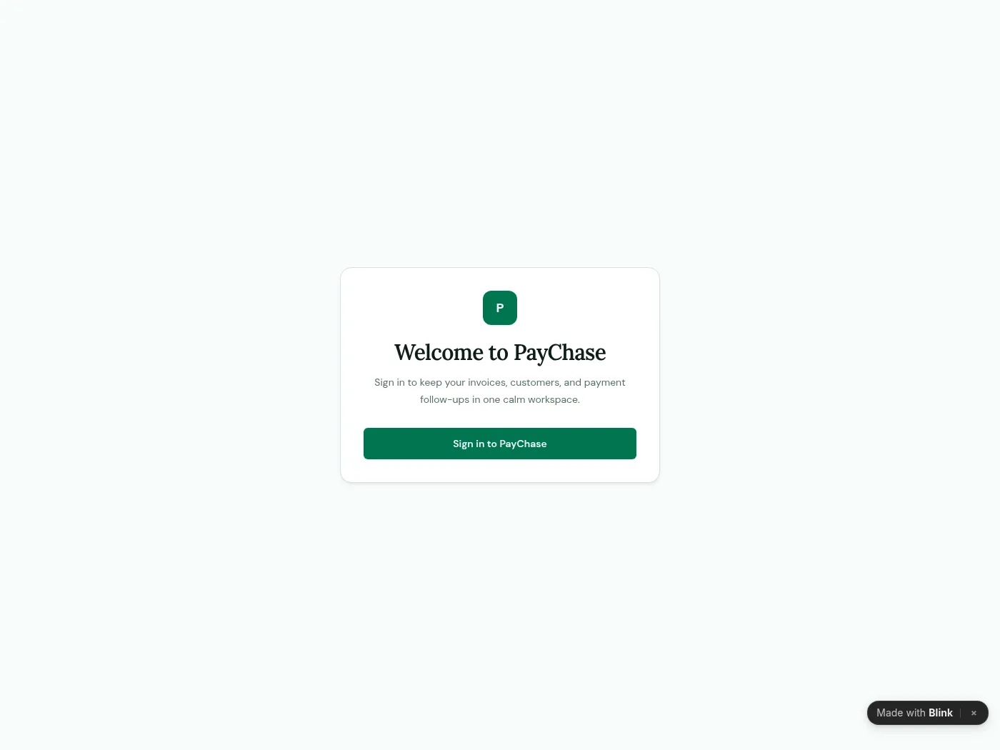 PayChase Invoicing App